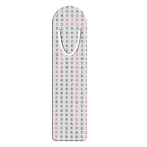 Word Grid Aluminum Bookmark | La Sneakerie