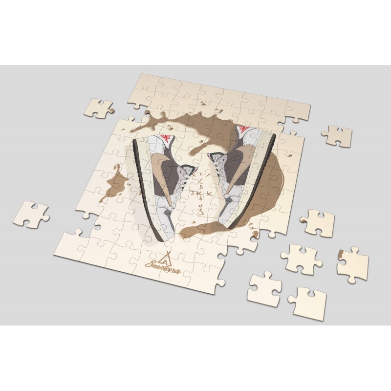 Puzzle Air Jordan 1 Low OG Reverse Mocha X Travis Scott | La Sneakerie