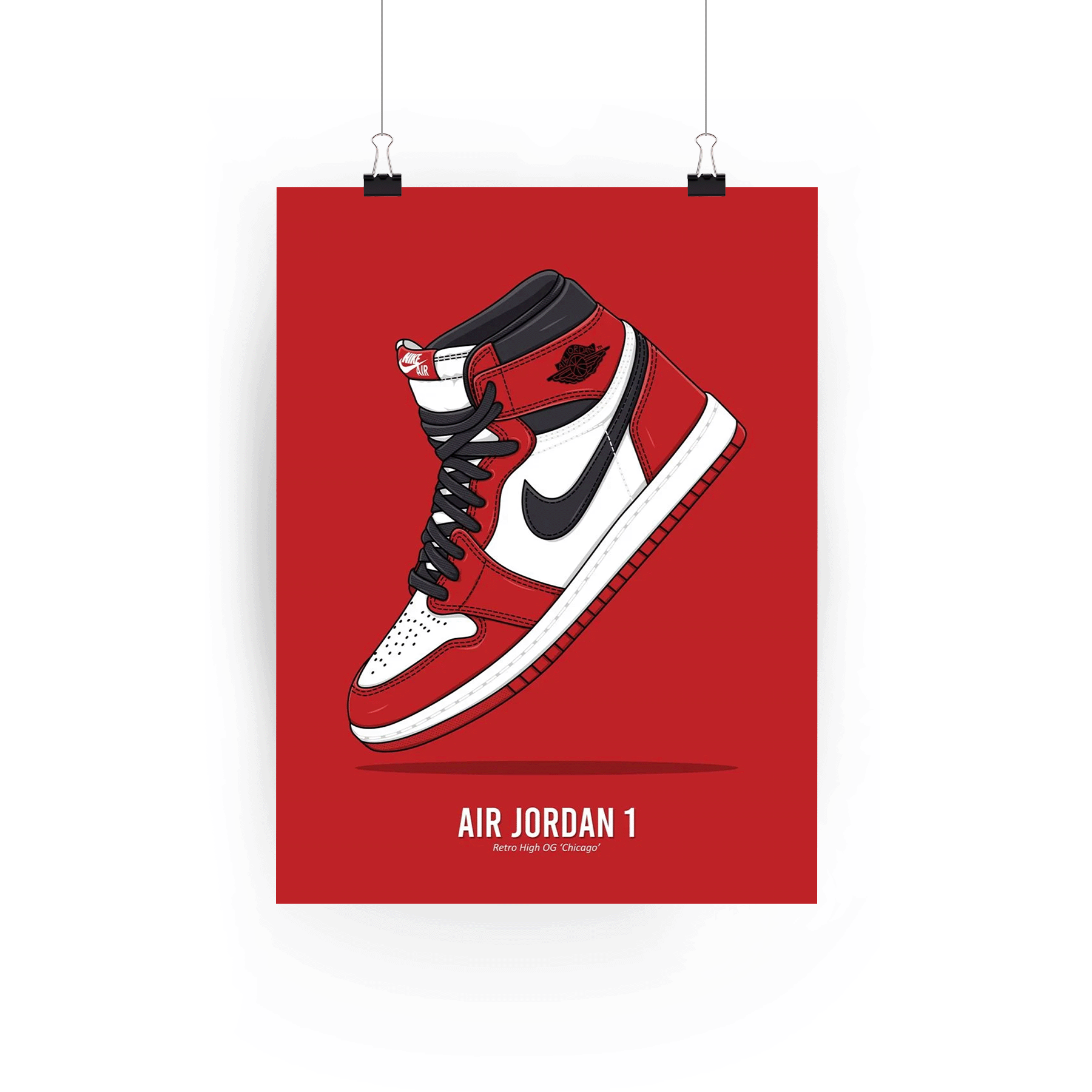 Air Jordan 1 High OG Chicago Poster | La Sneakerie